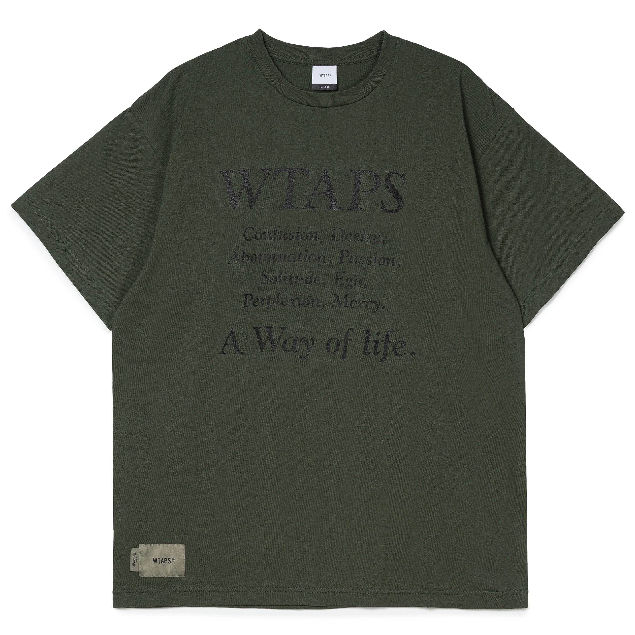 WTAPS Containing 01 / SS / Cotton | Olive Drab – CROSSOVER
