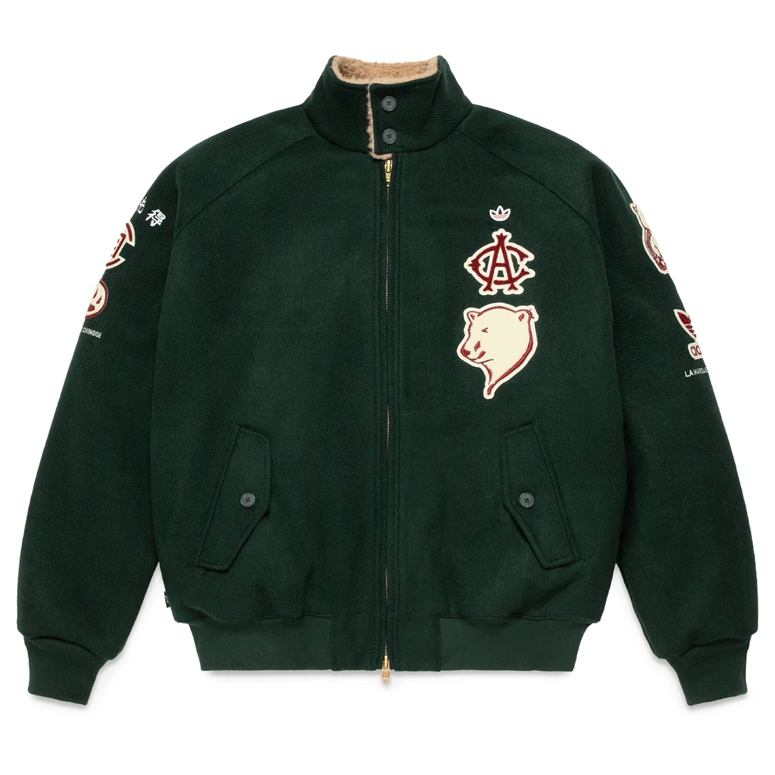 Adidas x CLOT by Edison Chen Varsity Jacket | Green Night – CROSSOVER