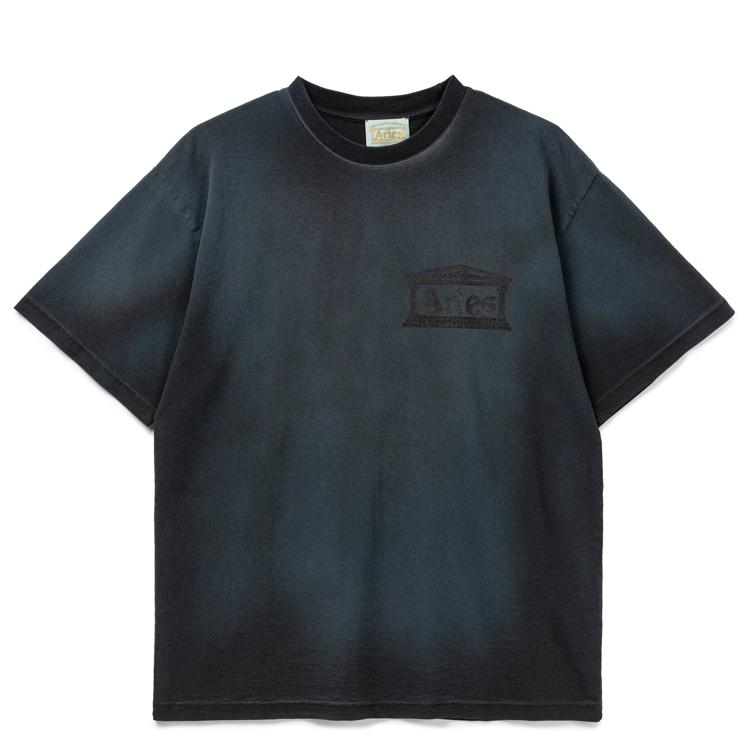Aries Sunbleached Ancient Temple Tee | Black – CROSSOVER