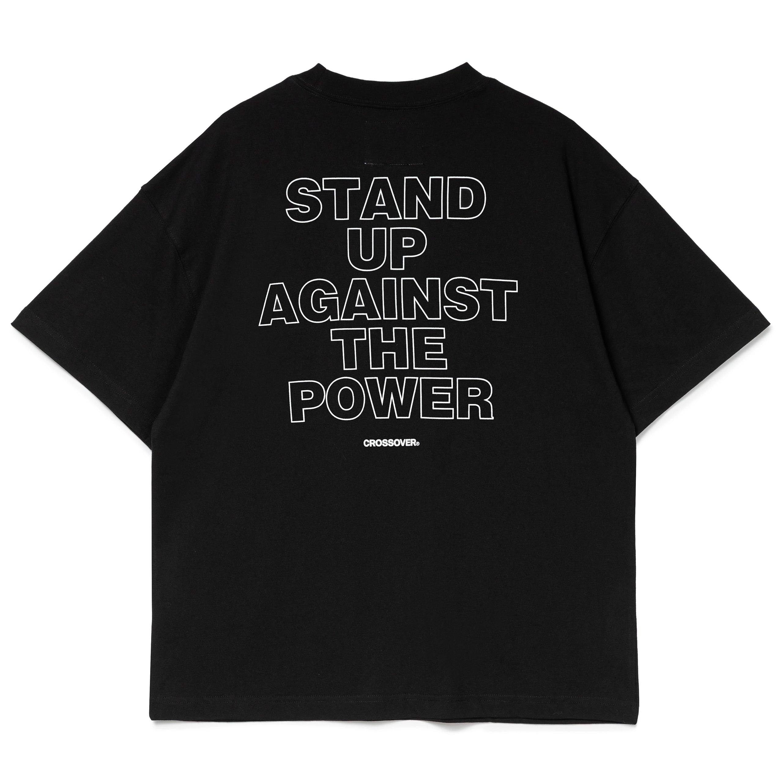 CROSSOVER Against Tee | Black