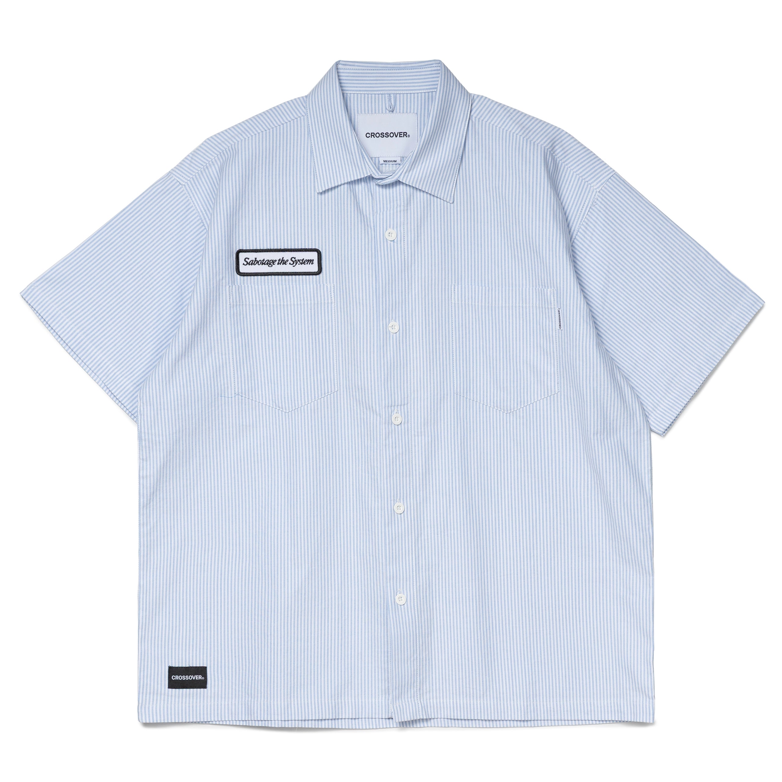 CROSSOVER STS Shirt | White Blue